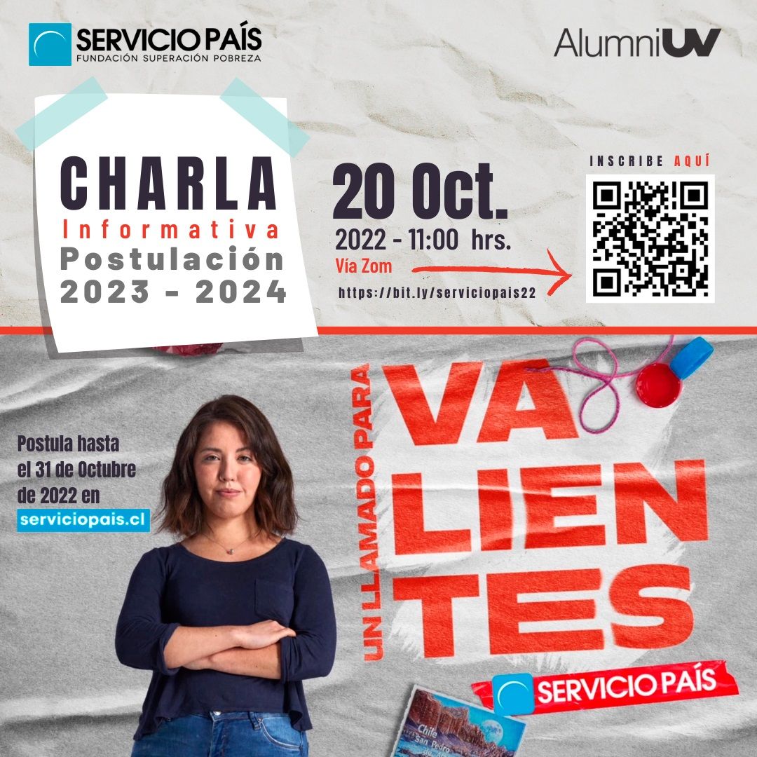 Alumni UV invita a participar en Servicio País